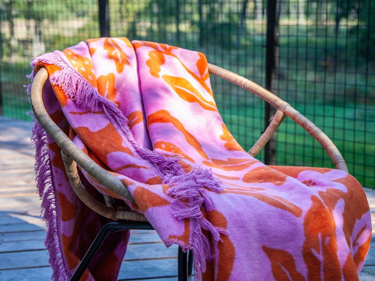 koc pomarańczowe kwiaty | MUMLA